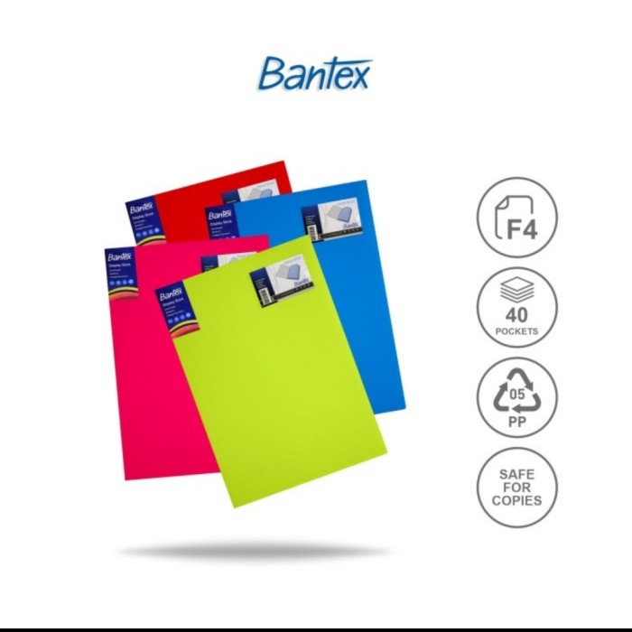 Jual Clear Holder F4 40 Lembar Bantex 3185 / Display Book F4 40 Lembar ...