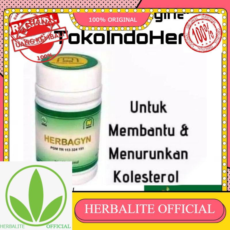 Jual 100% ORIGINAL Herbagyn Natural Herbal Alami NASA Obat Kolesterol ...