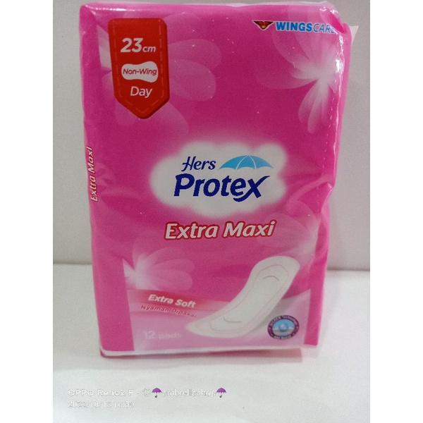 Jual HERS PROTEX EXTRA MAXI 12 PADS 23cm | Shopee Indonesia