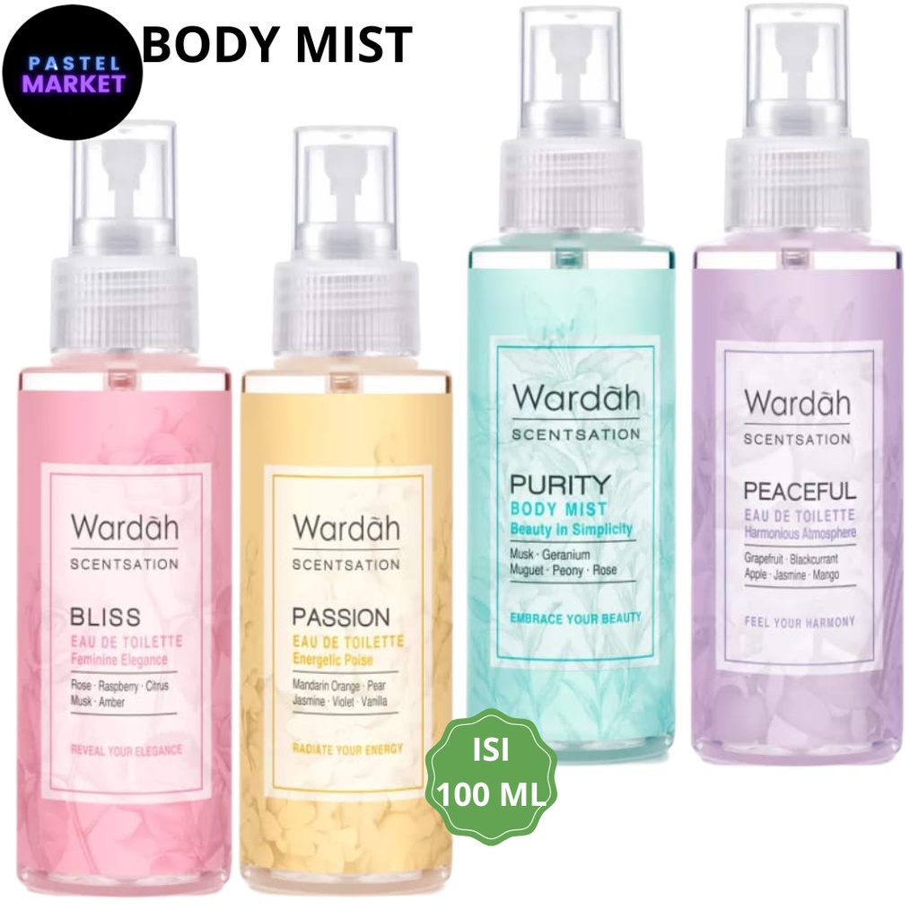 Jual Pastel Market Parfum Body Mist Wanita Pria Unisex Tahan Lama Fresh ...