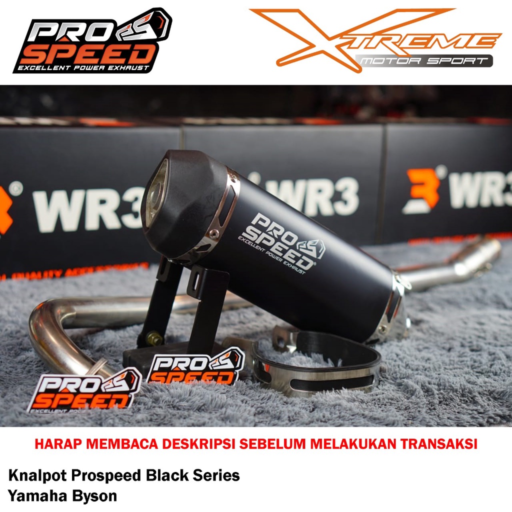 Jual Knalpot Prospeed Black Series / CNC / Carbon Yamaha Byson Karbu ...