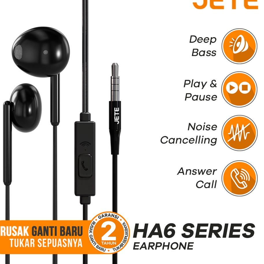 Jual Terbaik Bundling Headset JETE HA3 + Headset JETE HA6 + Pouch ...