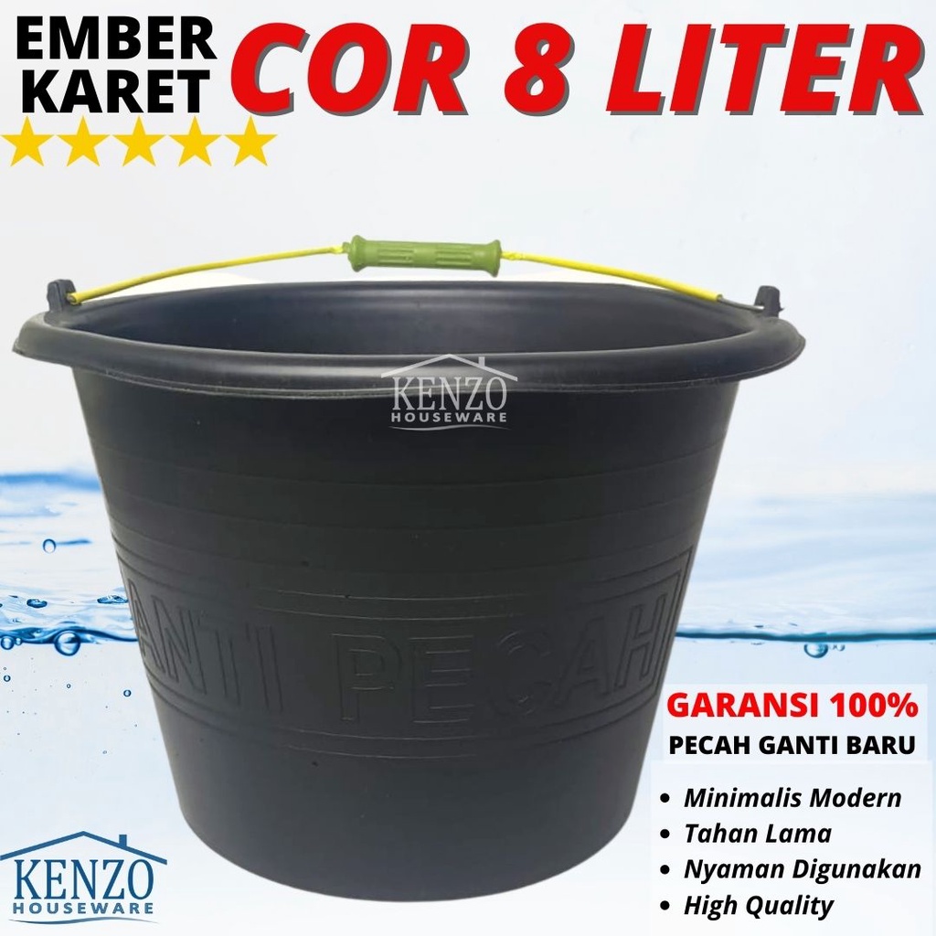 Jual Ember Plastik Cor Timba 14 18 22 Ember Cor Anti Pecah Hitam Awet ...