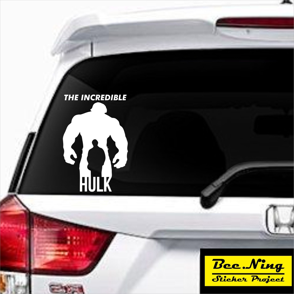 Jual STIKER KACA MOBIL HULK SILUET 30 CM STIKER MOBIL KEREN CUTTING ...