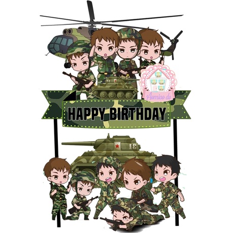 Jual ARMY TANK CAKE TOPPER | Shopee Indonesia
