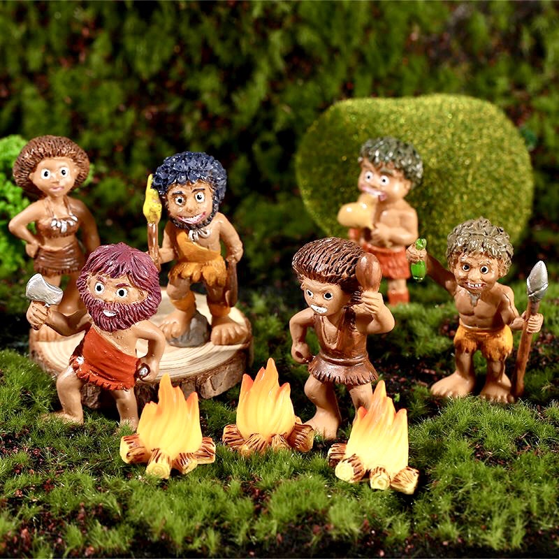 Jual miniatur orang yg hidup di gua, hutan, api unggun, utk diorama ...