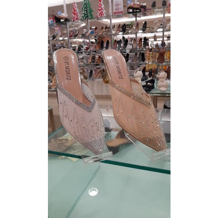 Jual NEW!! SLOP PESTA/HEELS ST MORITZ ORIGINAL | Shopee Indonesia