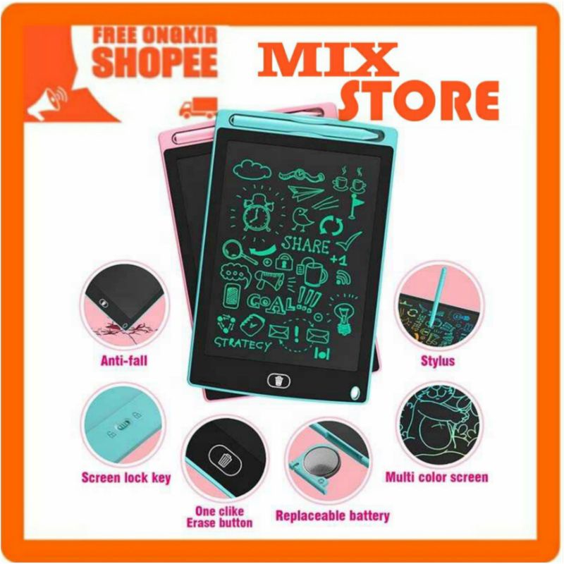 Jual LCD DRAWING TABLET 8.5 INC MAINAN EDUKASI ANAK LCD WRITING TABLET ...