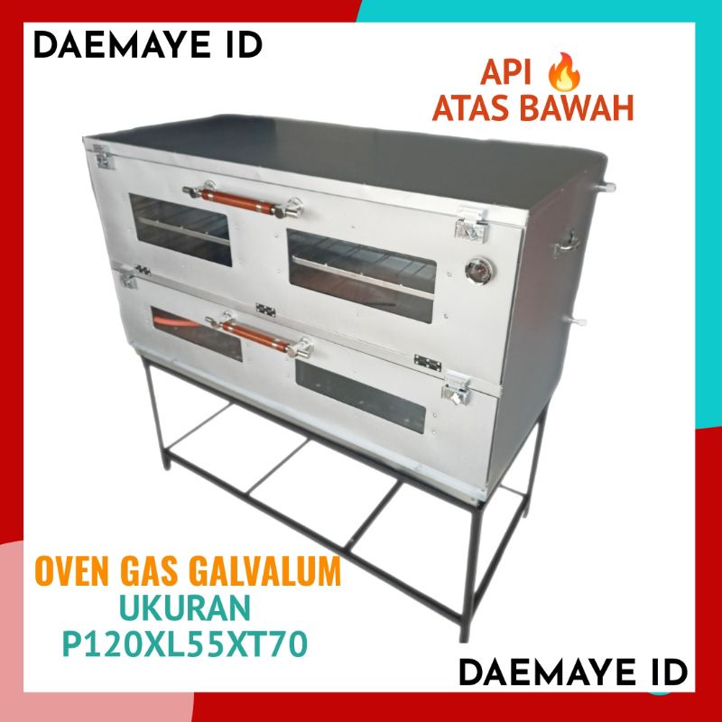 Jual OVEN GAS/OVEN API ATAS BAWAH/BAHAN GALVALUM/UKURAN 120X55X65/OVEN ...