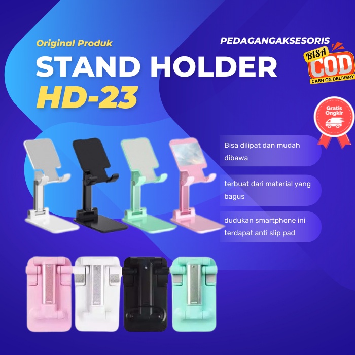 Jual STAND HP FOLDING DEKSTOP HD23 | Shopee Indonesia