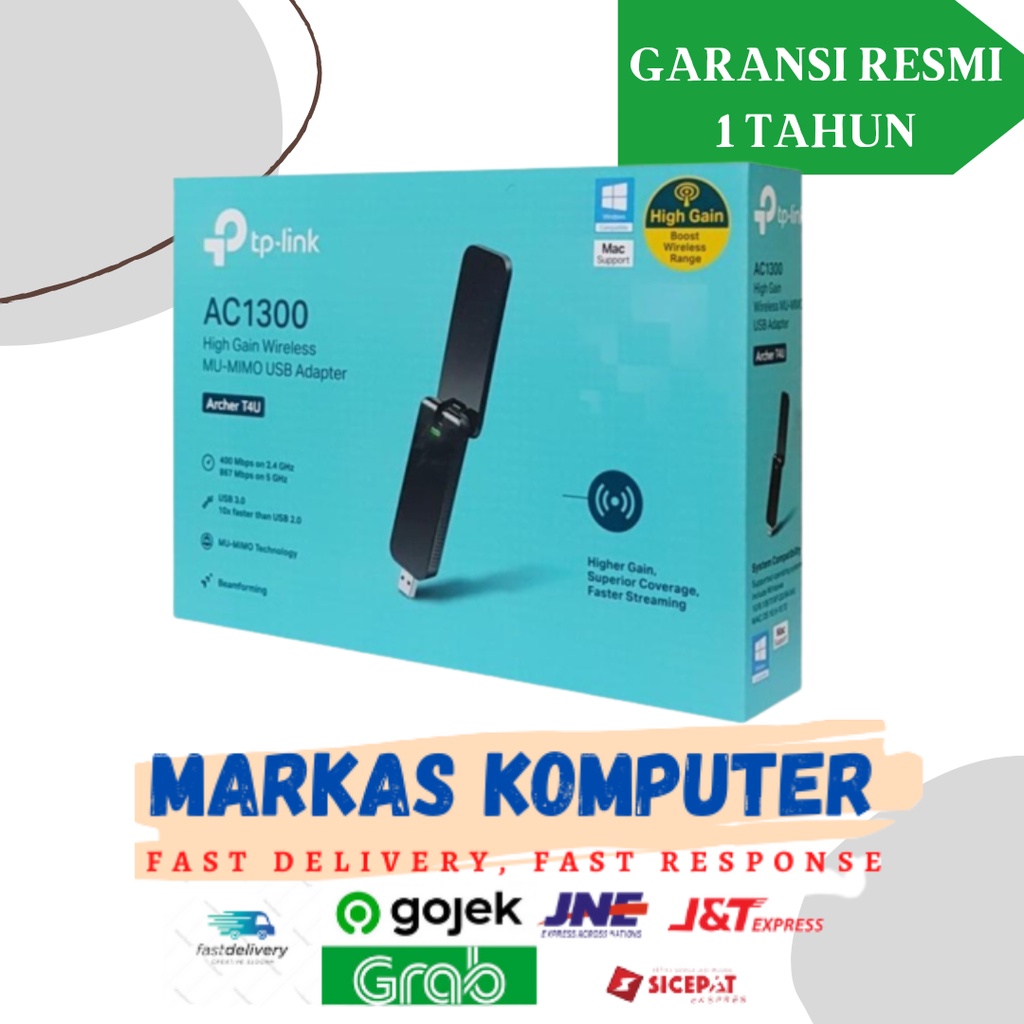 Jual TP-LINK AC1300 Wireless Dual Band USB Adapter Archer T4U | Shopee ...