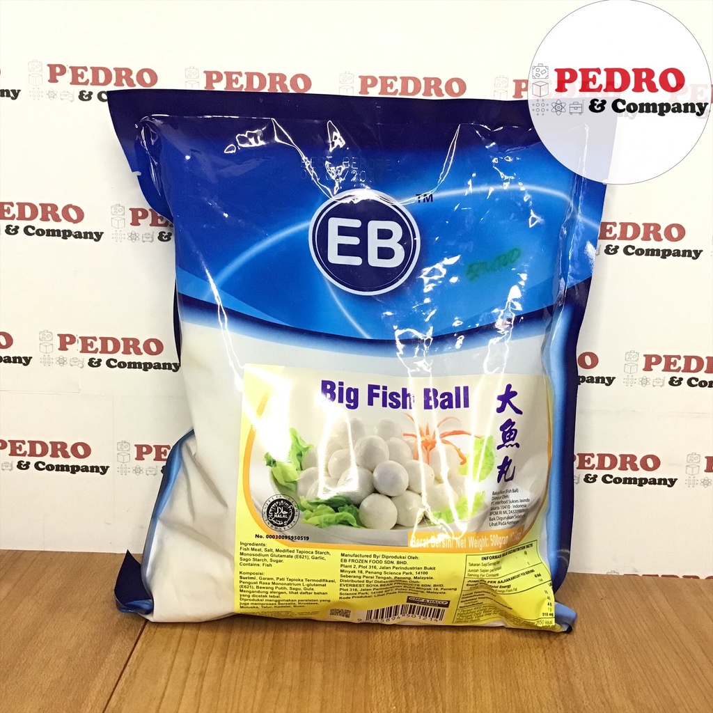 Jual FROZEN EB BIG fish ball 500 gram - baso bakso ikan beku | Shopee ...