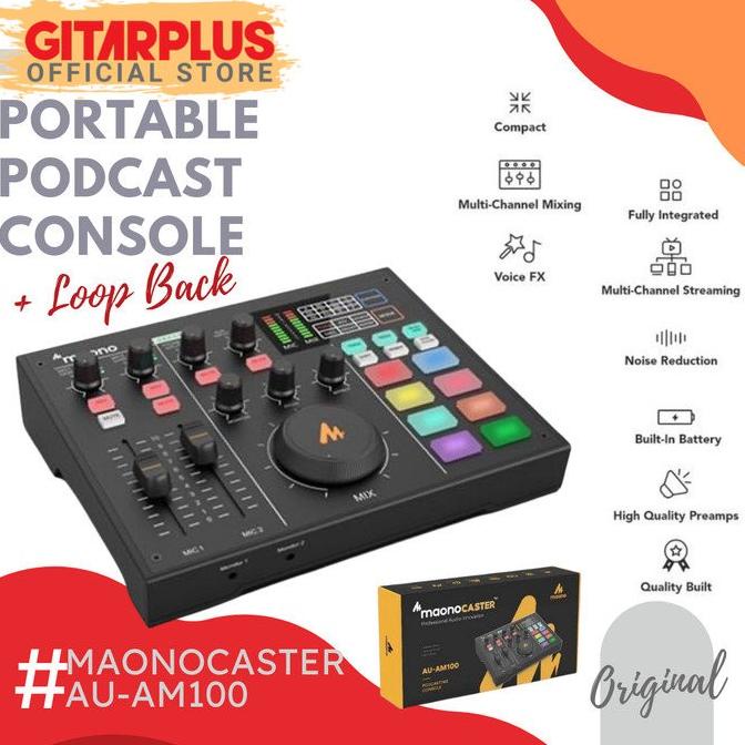 Jual Mixer Broadcast Maono Maonocaster Am100 Portable Podcast | Shopee ...