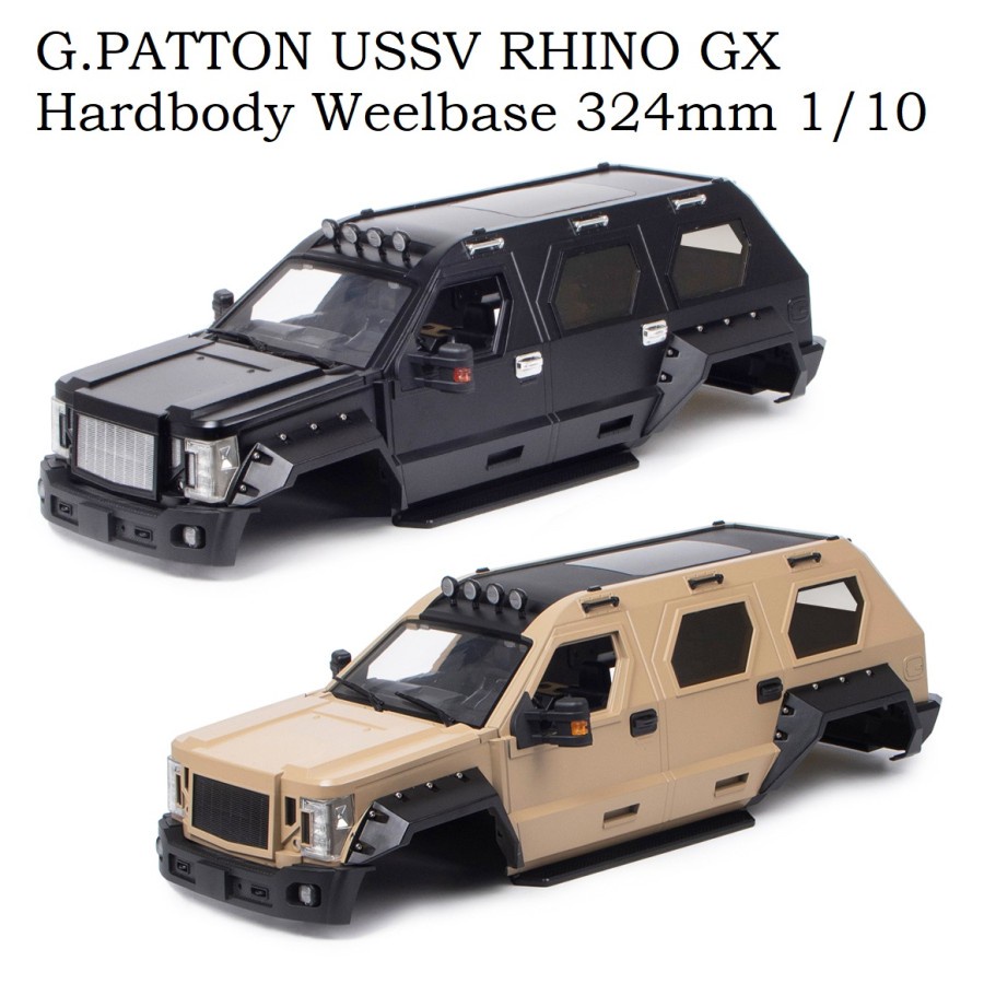 Jual G.PATTON USSV RHINO GX Hardbody 324mm 1/10 RC CarTraxxas TRX4 ...