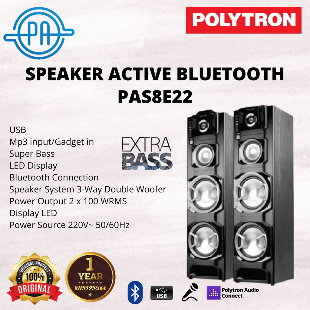 Jual SPEAKER AKTIF POLYTRON AUDIO PAS 8E22 / PAS8E22 PAS 8EF22 ...