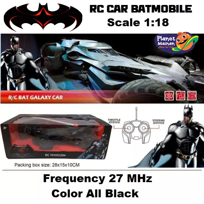 Jual MAINAN RC CAR BATMOBILE MOBIL REMOTE BATMAN DARK KNIGHT SKALA 1:18 ...