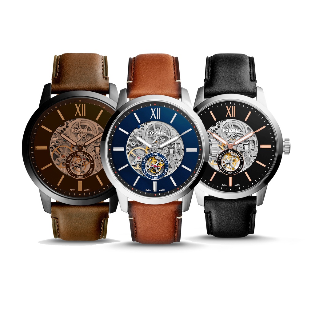 Jual Jam Tangan Pria Otomatis Elegan Townsman Automatic Skeleton Dial ...