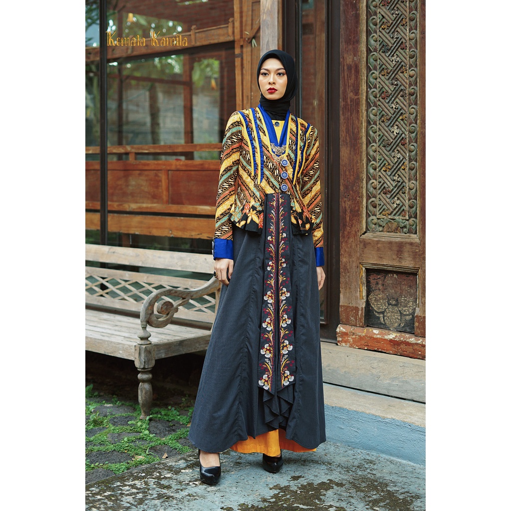 Jual TUNEECA Gamis Nandini - T-0622011 I Gamis Batik | Shopee Indonesia