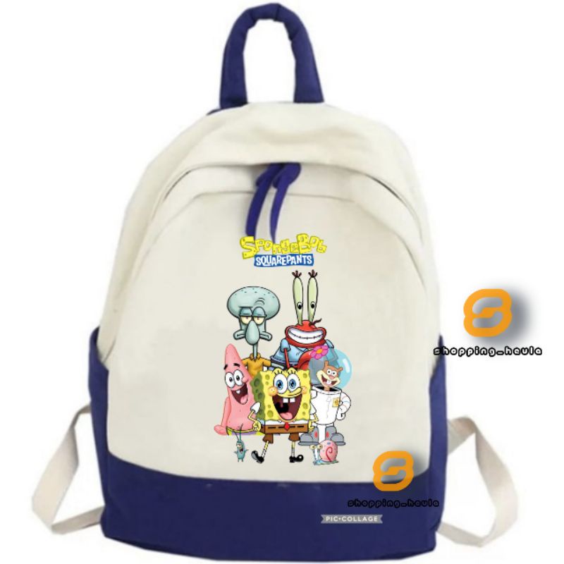 Jual tas ransel sekolah anak Spongebob Squarepants terbaru kualitas ...
