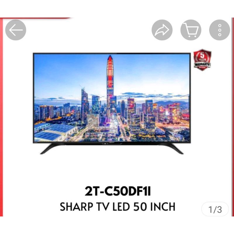 Jual led sharp 50 inc smart tv 50 df | Shopee Indonesia