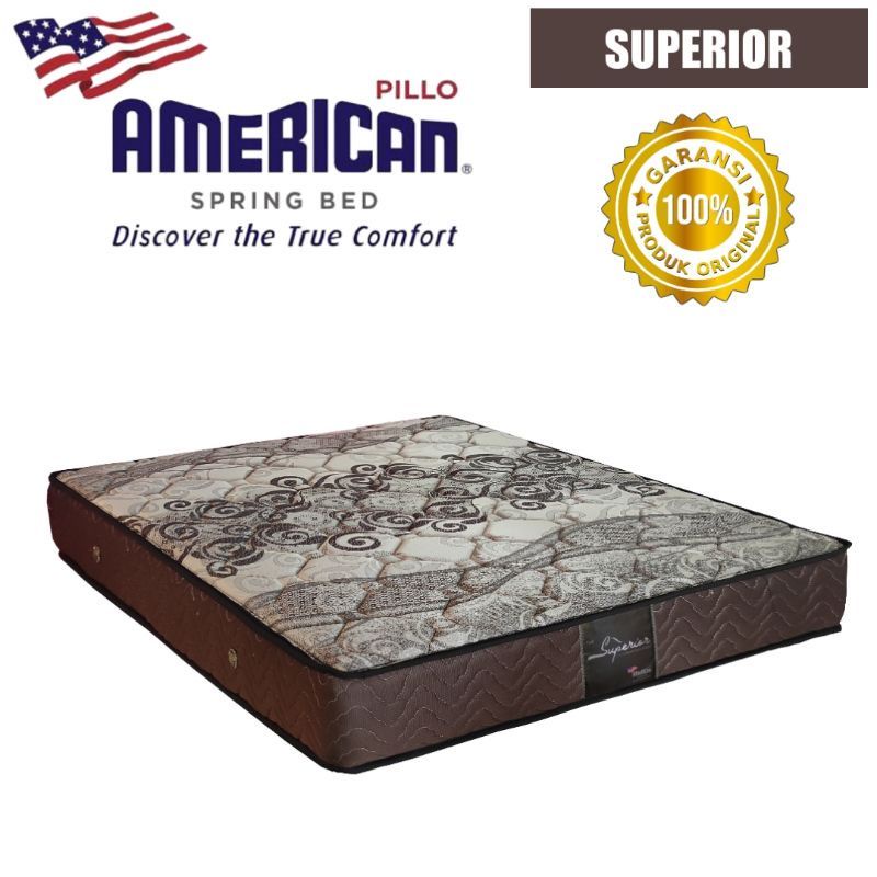 Jual Kasur Springbed American Pillo Tipe Superior Matras Spring Bed ...
