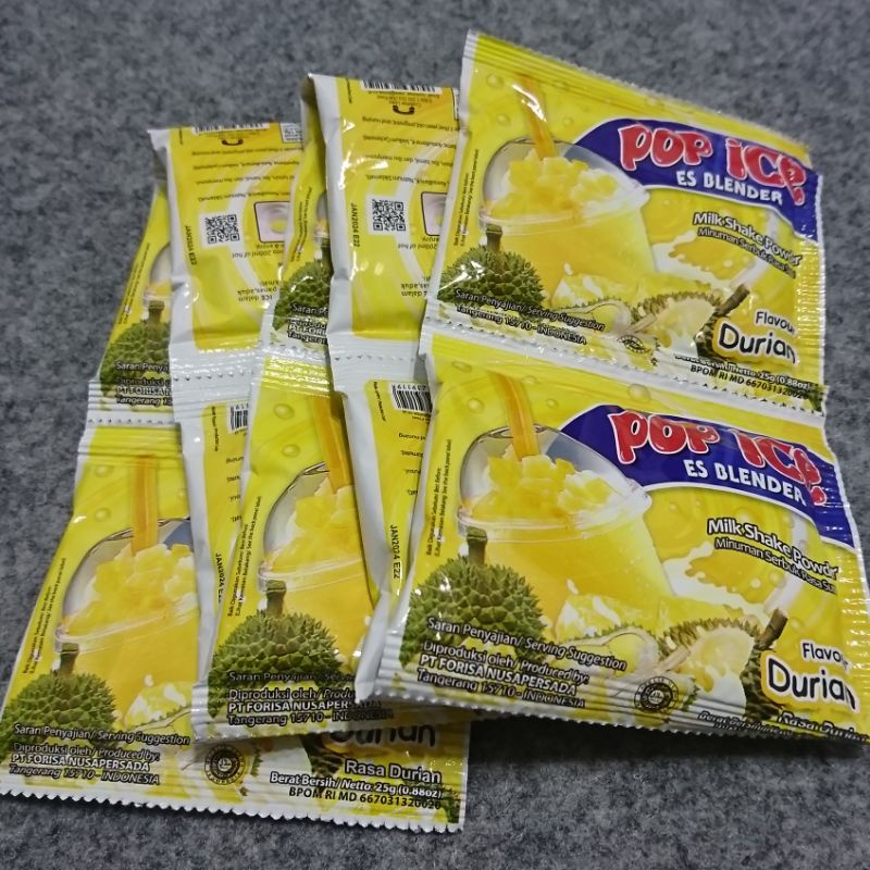 Jual Pop Ice Rasa Durian 1 Renteng isi 10 pcs/bungkus | Shopee Indonesia
