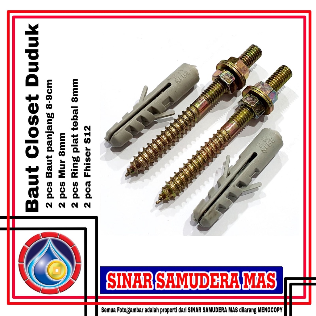 Jual Baut Sekrup Closet Duduk | Shopee Indonesia