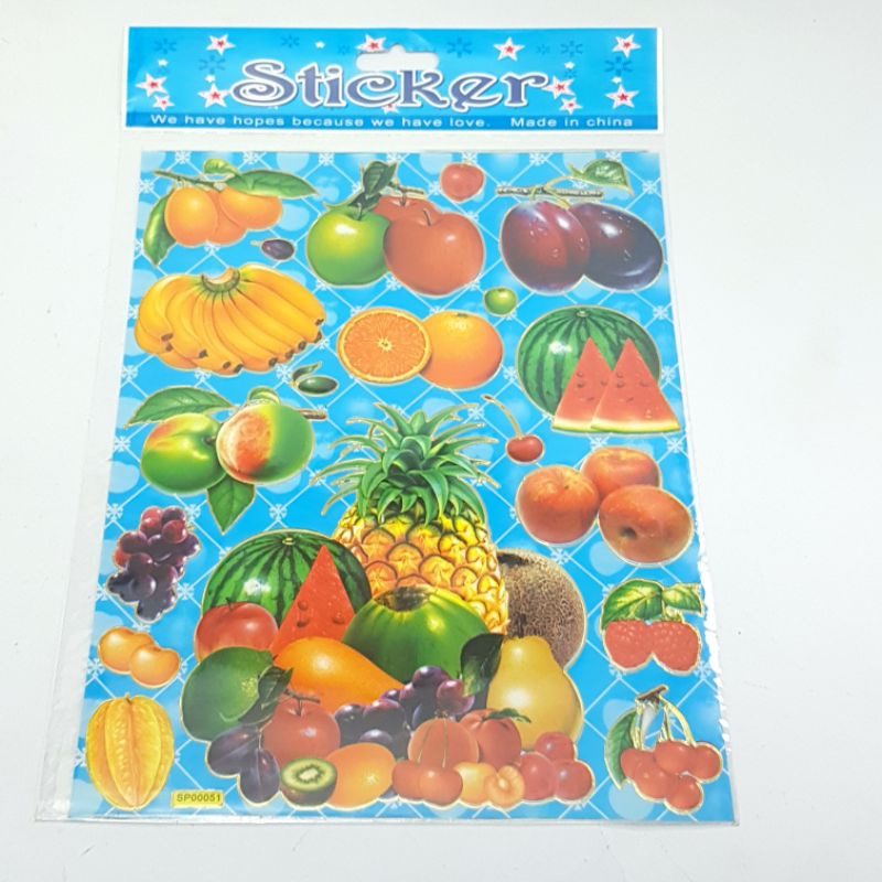 Jual Sticker Laser Buah-Buahan | Shopee Indonesia