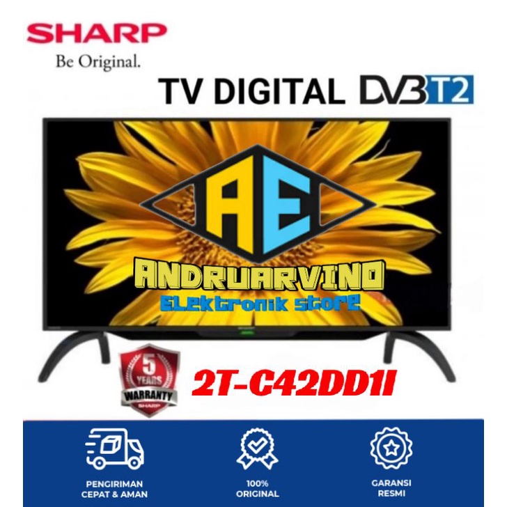 Jual LED TV SHARP 2T-C42DD1I FHD DIGITAL TV 42 Inch HDMI 2 , VIDEO IN 1, USB MOVIE DIGITAL TV ...