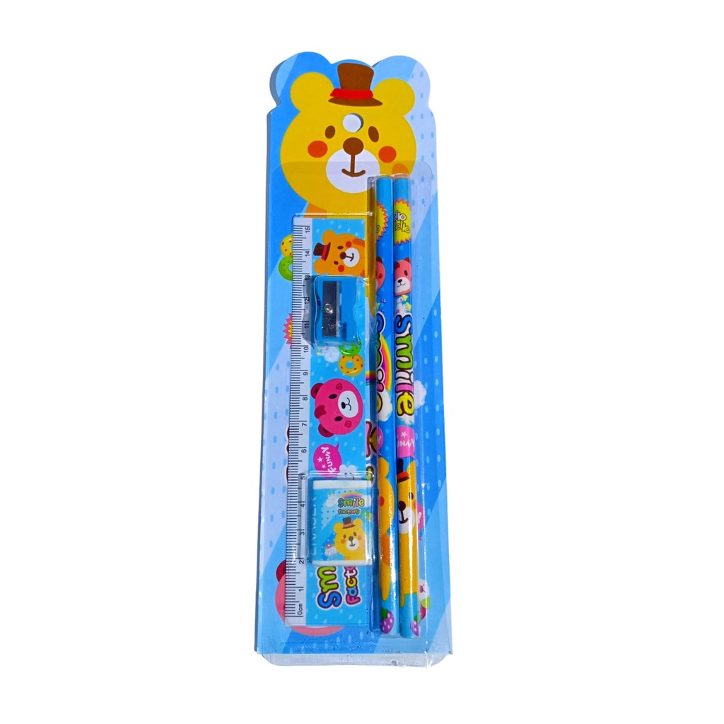 Jual Alat Tulis Karakter Set 5In1 / Paket Lengkap Pensil Penghapus ...