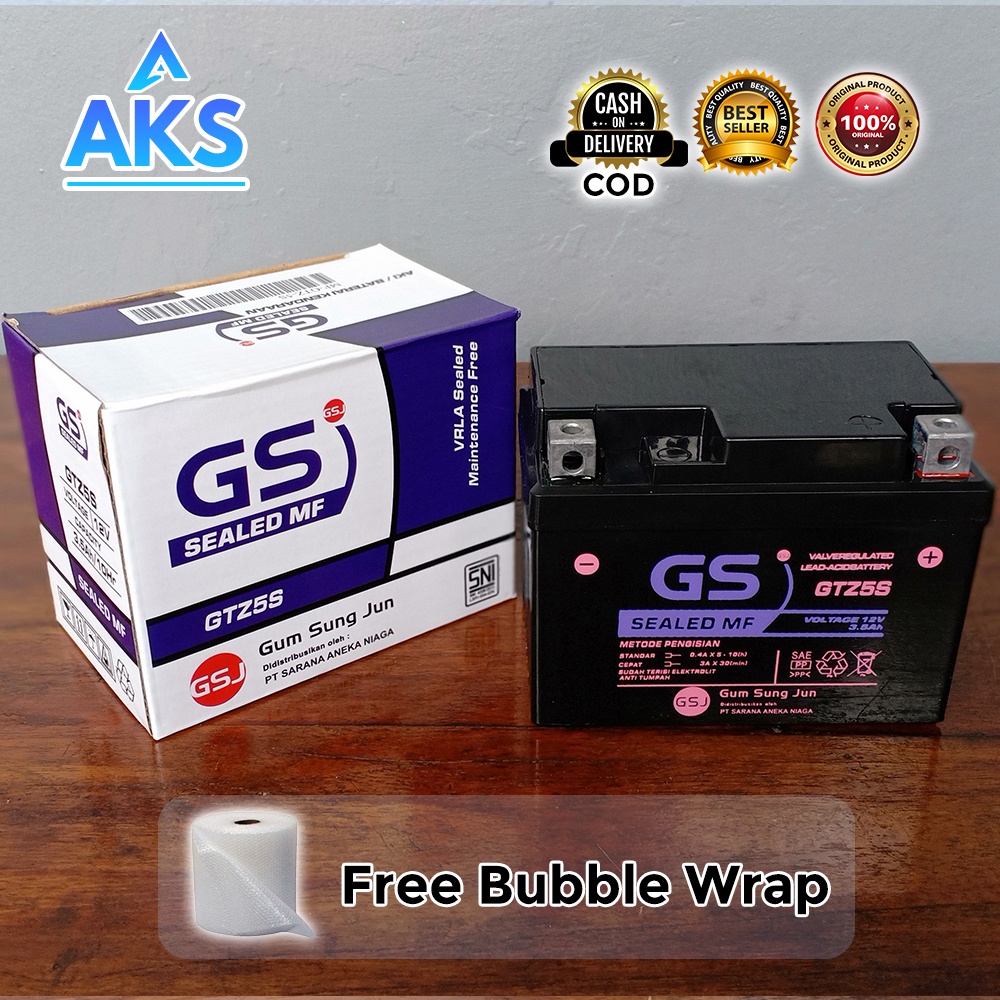 Jual Aki Motor Beat, Mio Soul, Vario 110, Scoopy GTZ5S GS Aki Kering | Shopee Indonesia