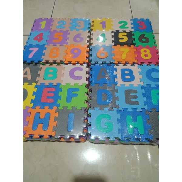 Jual Matras Huruf 25x25cm Matras Angka Karpet Lantai Puzzle lantai ...