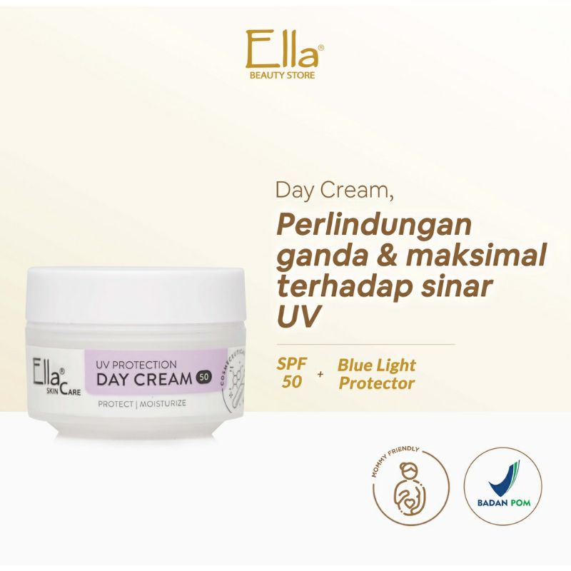 Jual Ella Skincare Day Cream SPF 50|krim pagi sunblock ( Day Ungu ...