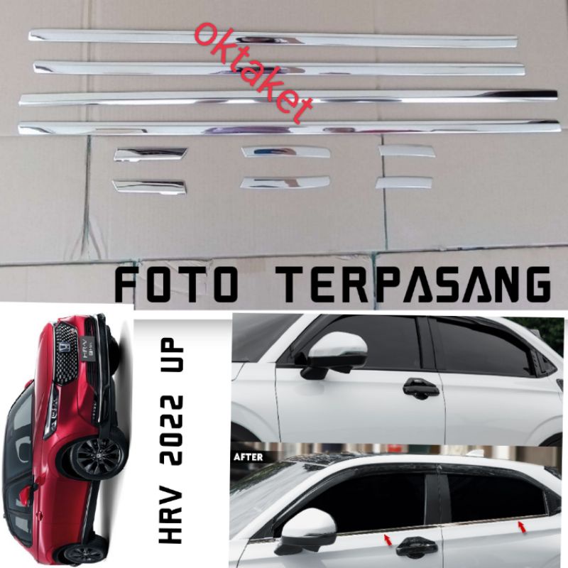 Jual list kaca samping HONDA HRV 2022 2023 chrome | Shopee Indonesia