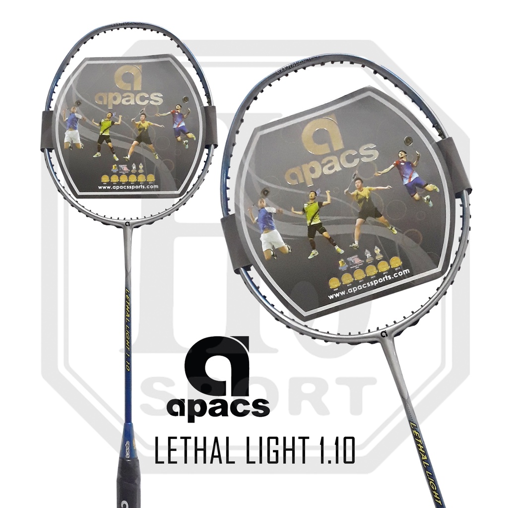 Jual Raket Original Apacs Lethal Light 1.10 Bonus Senar dan Tas ...