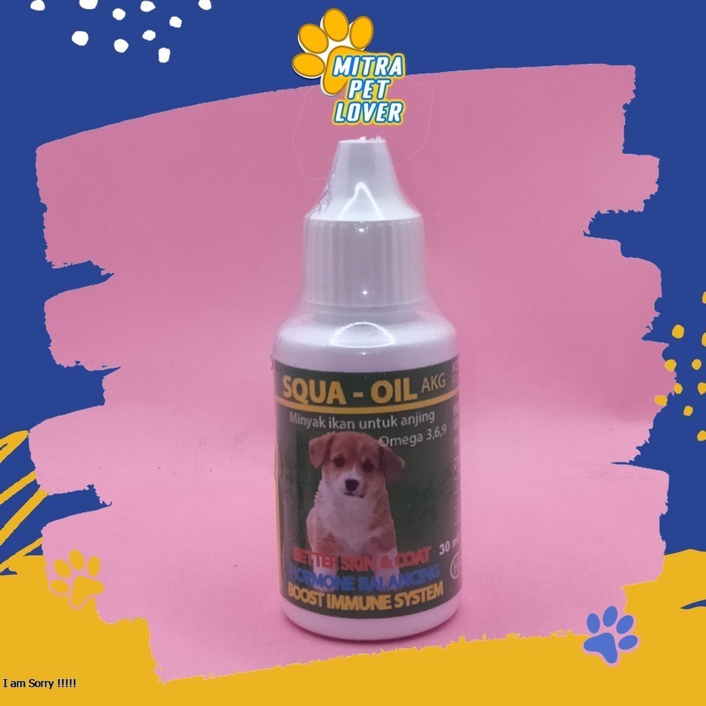 Jual MINYAK IKAN TETES UNTUK ANJING - SQUA OIL DROP 30ML - VITAMIN ...