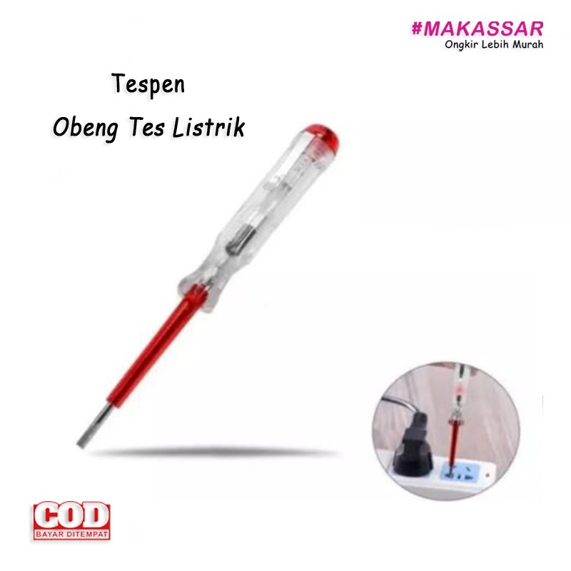 Jual OBENG TESPEN Test Pen Alat Tes Listrik Obeng Kelistrikan Tespen ...