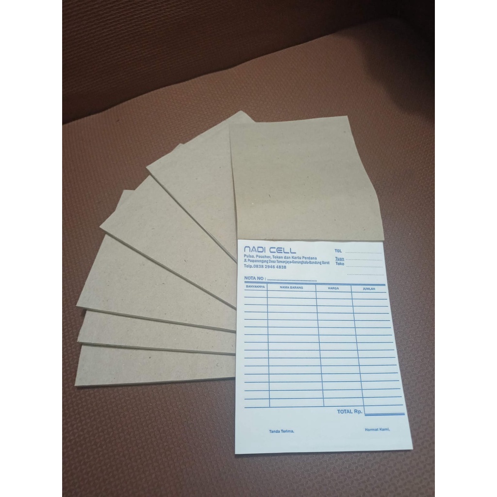 Jual NOTA CUSTOM/ BON CUSTOM/ KWITANSI CUSTOM KILAT/ SURAT PESANAN ...
