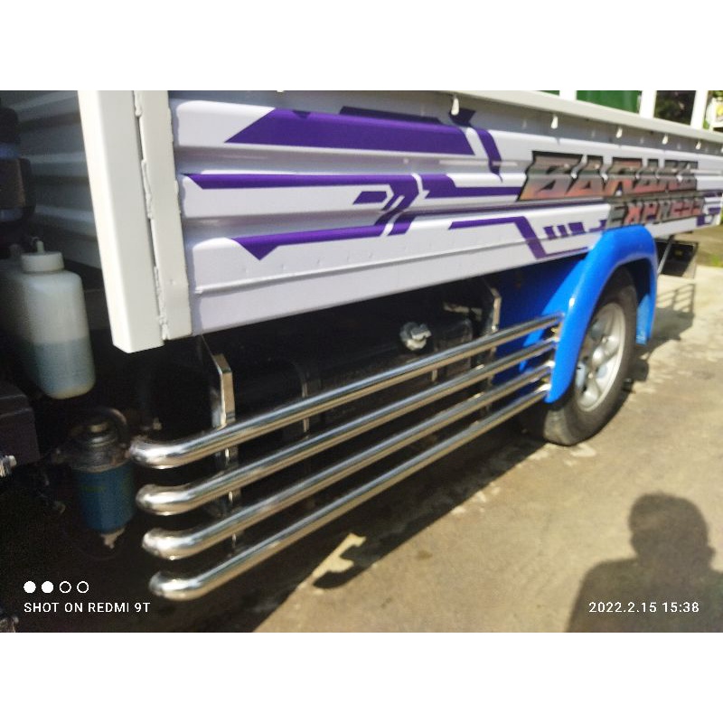 Jual spoiler isuzu traga, pengaman samping isuzu traga stainless ...