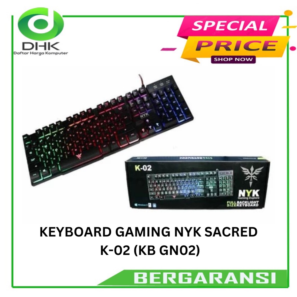 Jual KEYBOARD GAMING NYK SACRED K-02 (KB GN02) | Shopee Indonesia