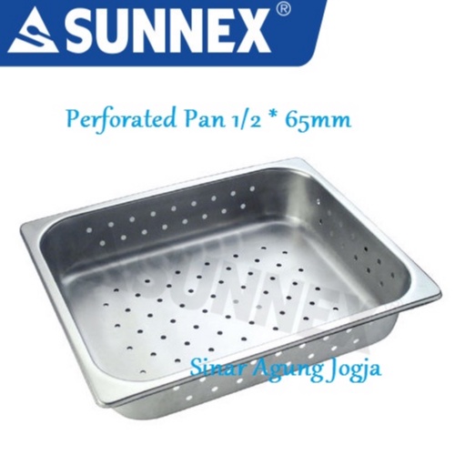 Jual FOODPAN SUNNEX INSERT LUBANG PERFORATED HALF SIZE 1/2 65MM STAINLESS | Shopee Indonesia