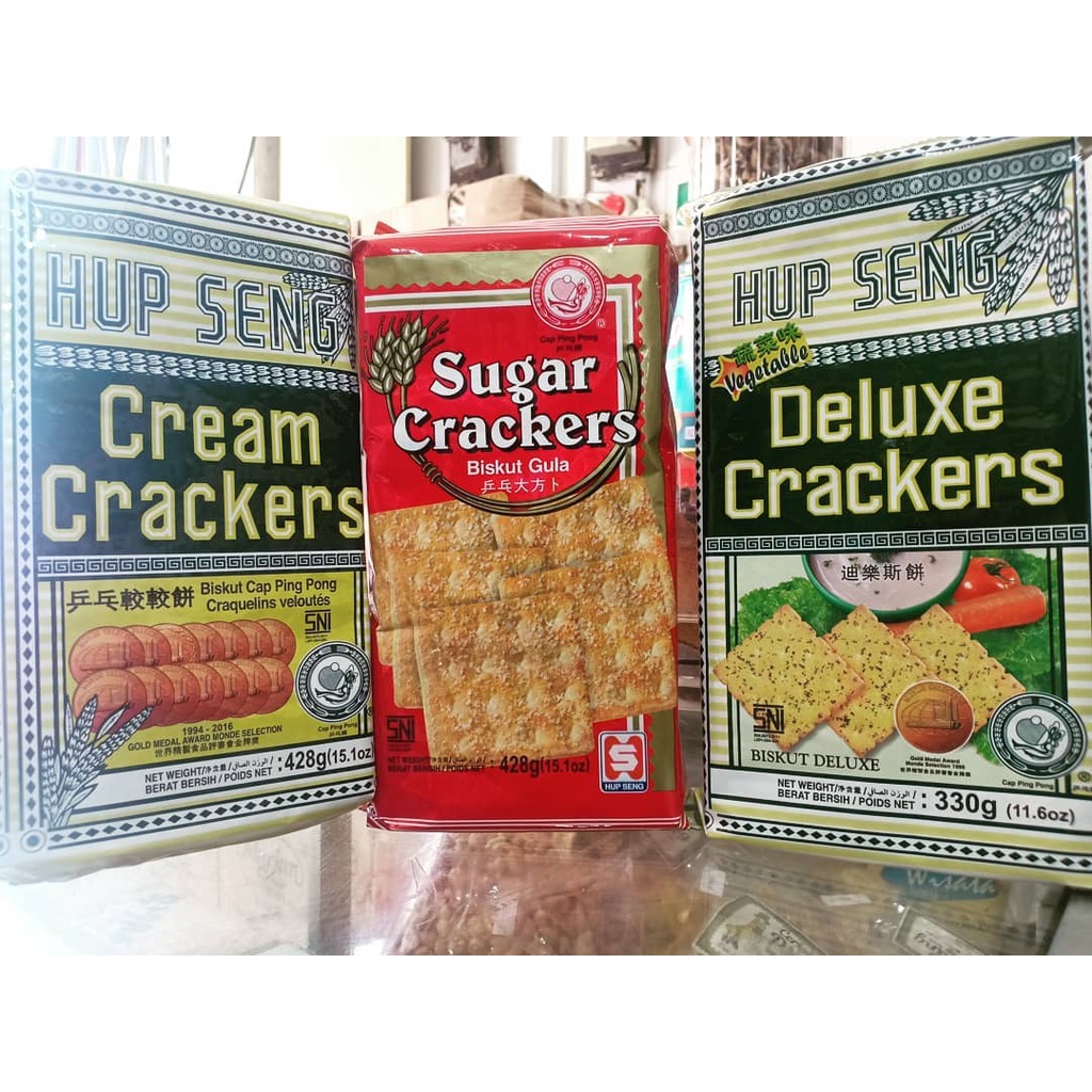 Jual HUP SENG / HUPSENG BISCUIT / BISKUIT CREAM ASIN / SUGAR MANIS ...