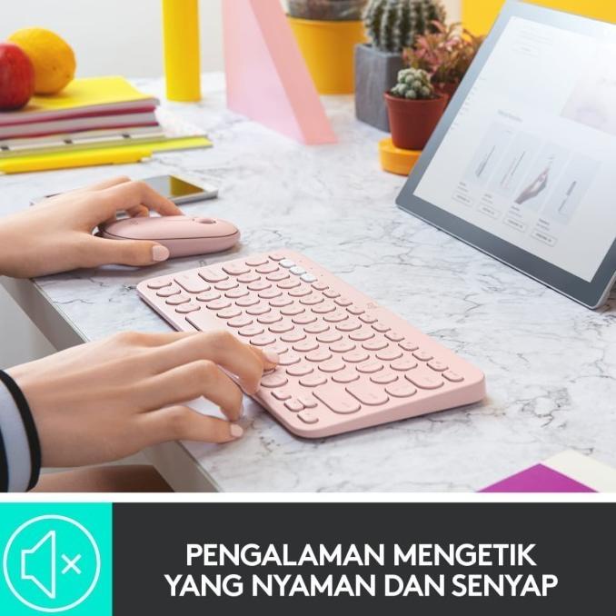 Jual Logitech Keyboard Bluetooth K380 Pink | Shopee Indonesia