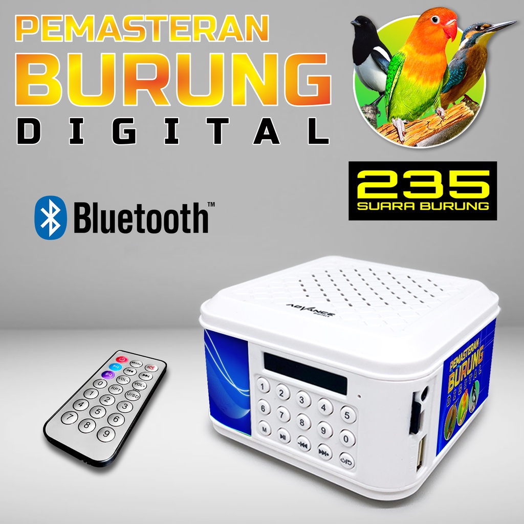 Jual Speaker masteran Burung digital murai kicau-warna biru | Shopee ...