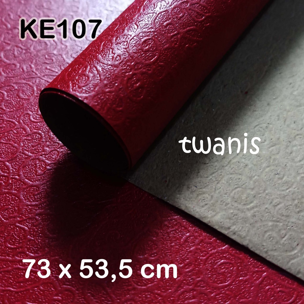 Jual Kertas Embos Pelapis Box Hampers Eksklusif Warna Merah Kode KE107 ...