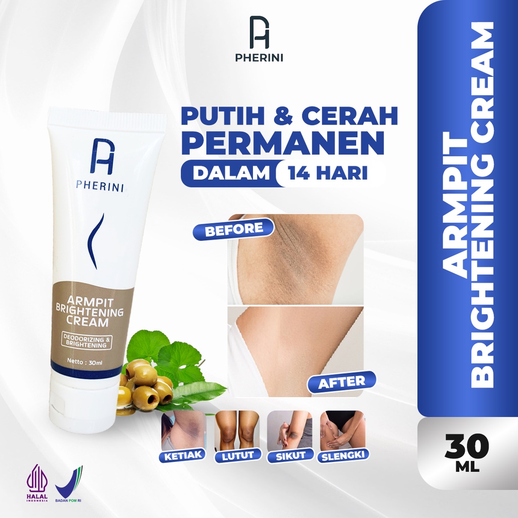 Jual PHERINI New Packaging Underarm Armpit Brightening Cream Pemutih Ketiak Lipatan Hitam ...