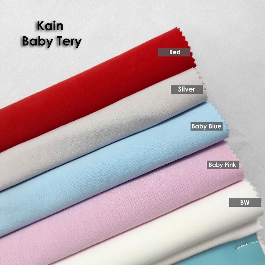 Jual Kain Polos / Kain Baby Tery (Per 0.5 Meter) | Shopee Indonesia