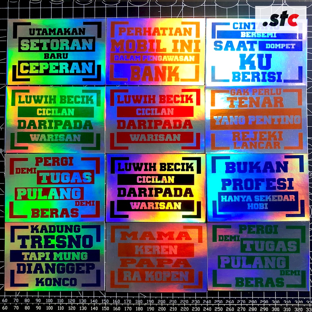 Jual isi 15 Sticker Kata Bijak Stiker Variasi Truk Oleng Setiker CCTV ...