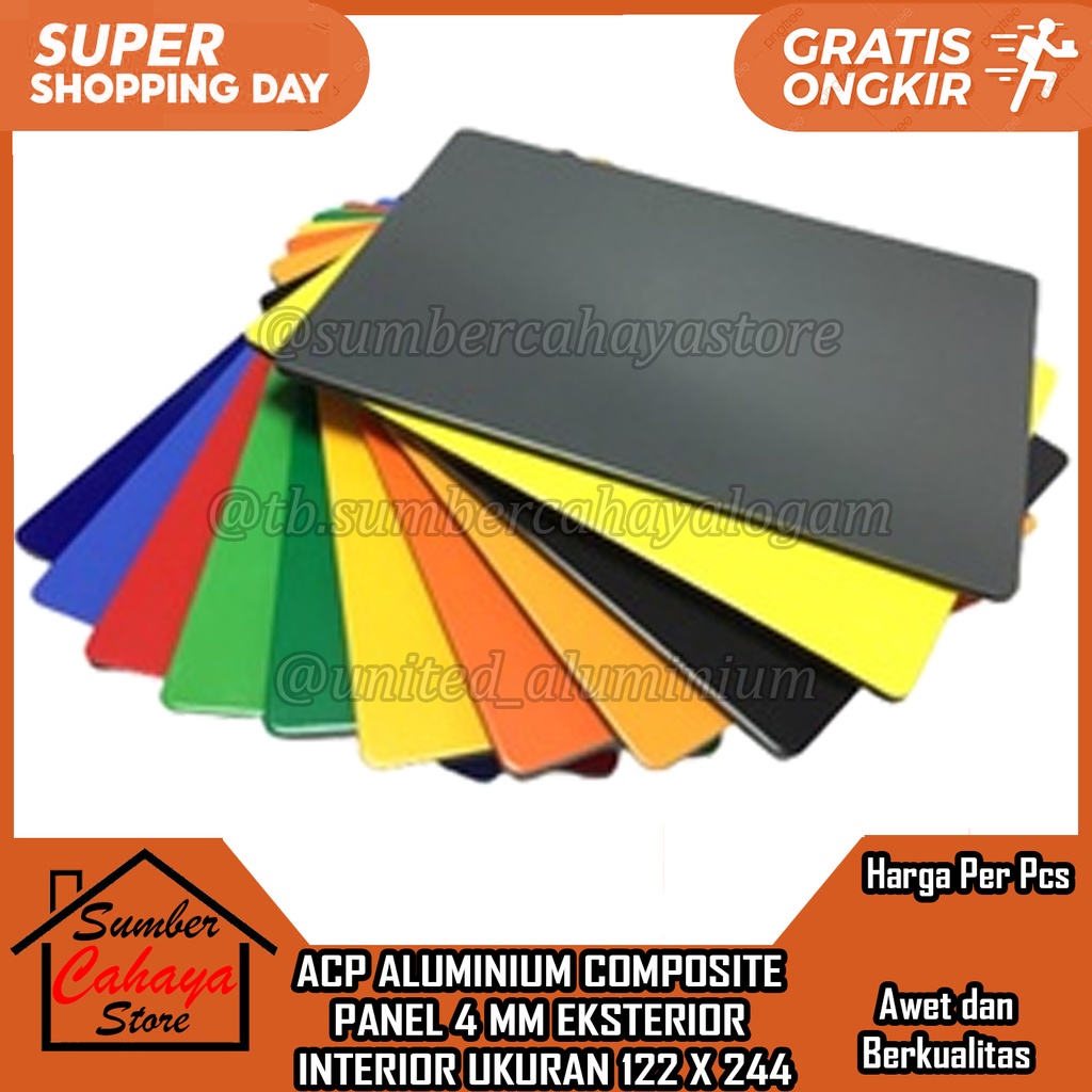 Jual ACP 4mm Alumunium Composite Panel 4 mm Aluminium Almunium Alminium ...