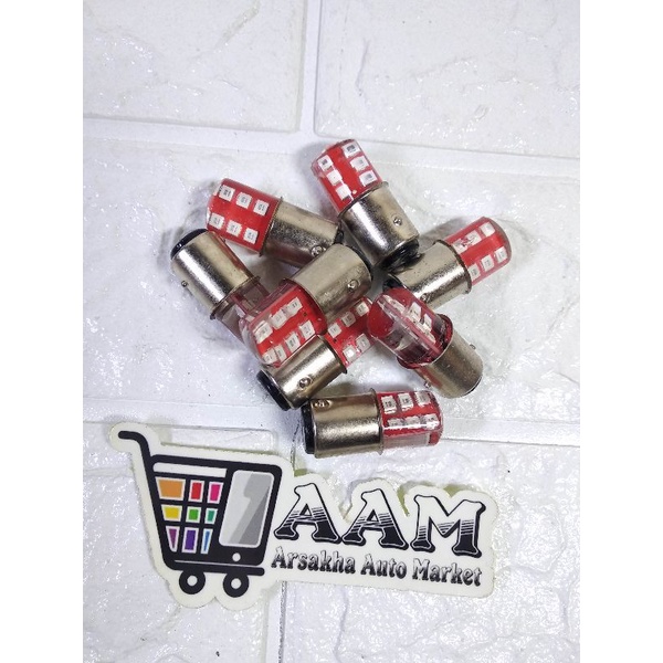 Jual LAMPU LED REM BAYONET 2 KAKI LAPIS GEL | Shopee Indonesia